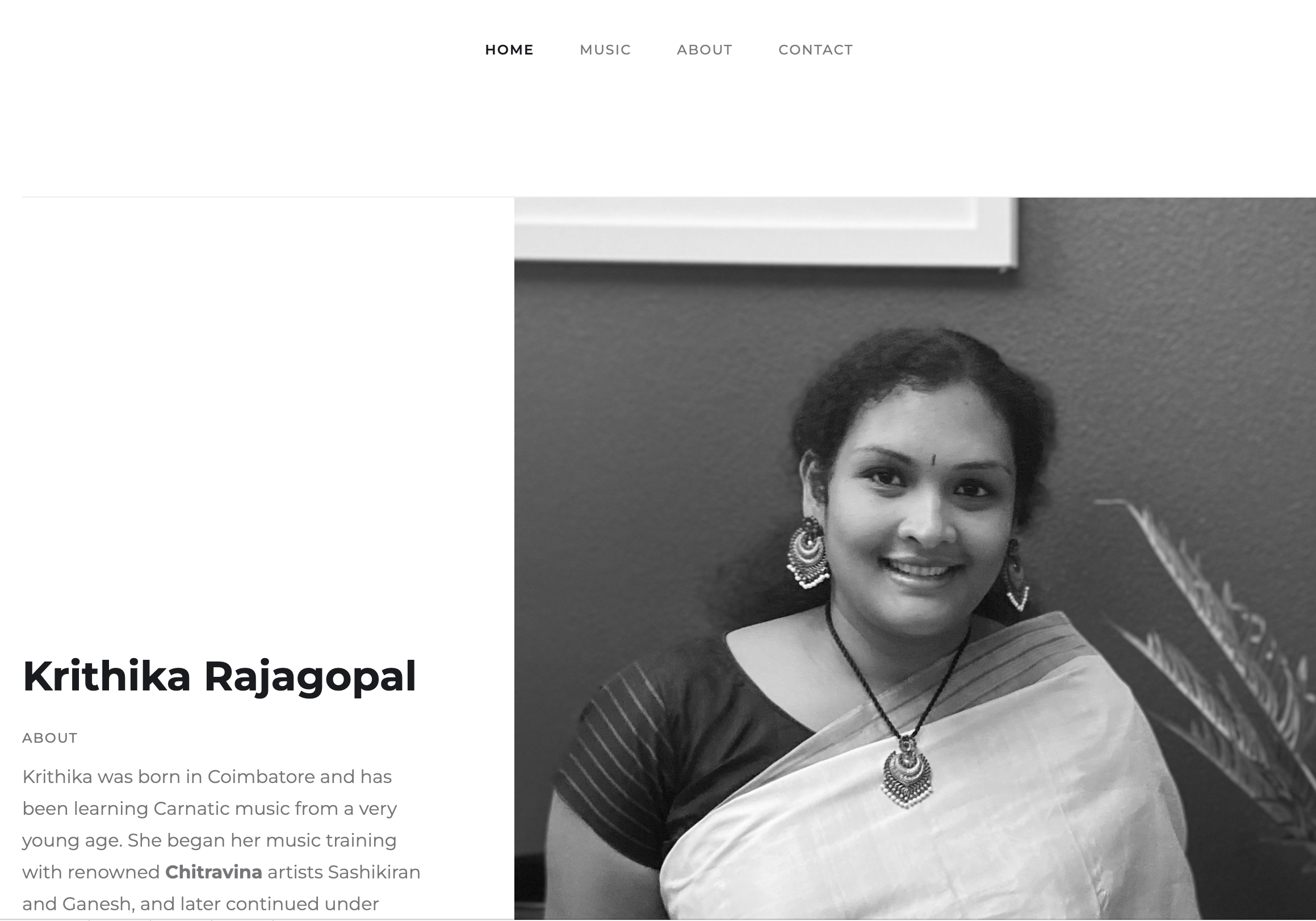 Carnatic Music Classes San Jose | Carnatic Music Lessons Bay Area | Krithika Rajagopal